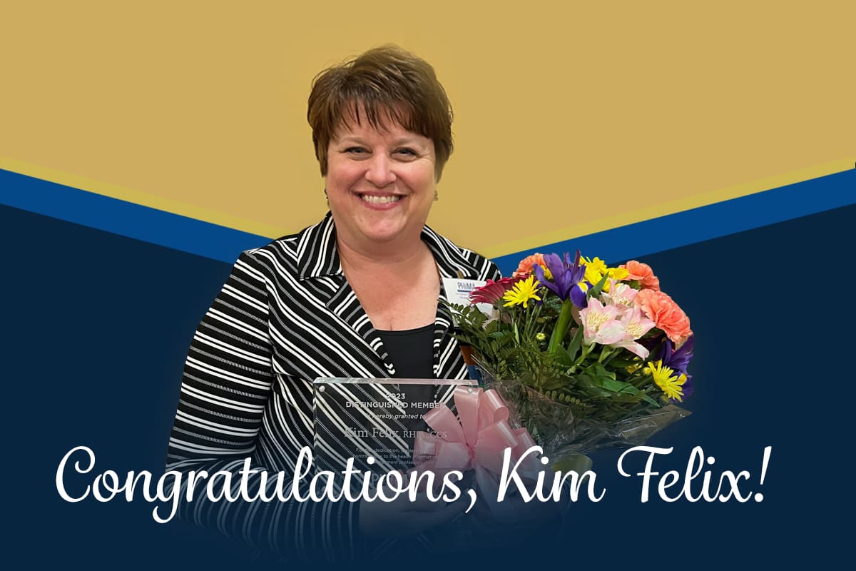 Kim Felix Receives PHIMA Distinguished Member Award