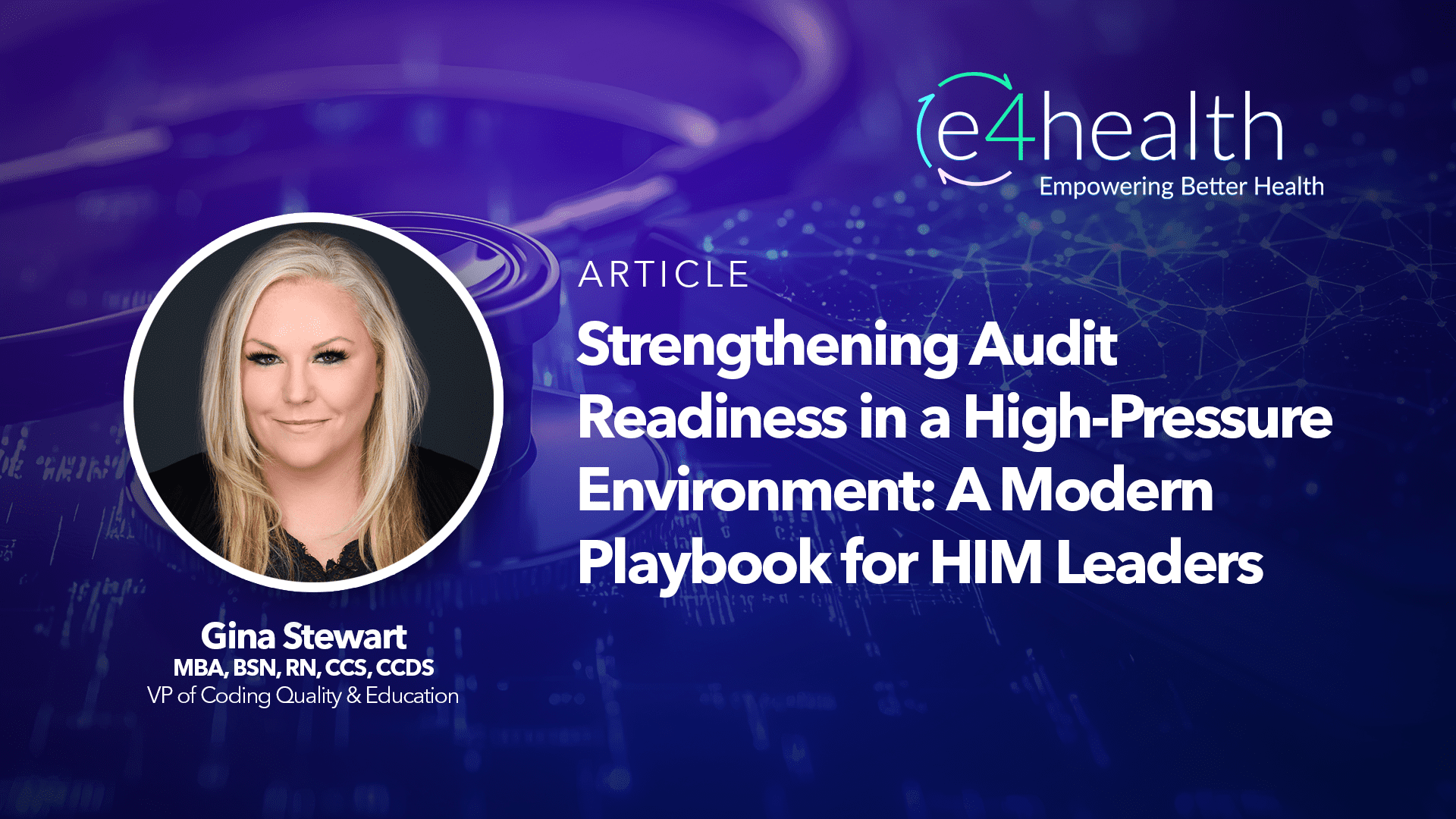 Latest Gina Article - e4health